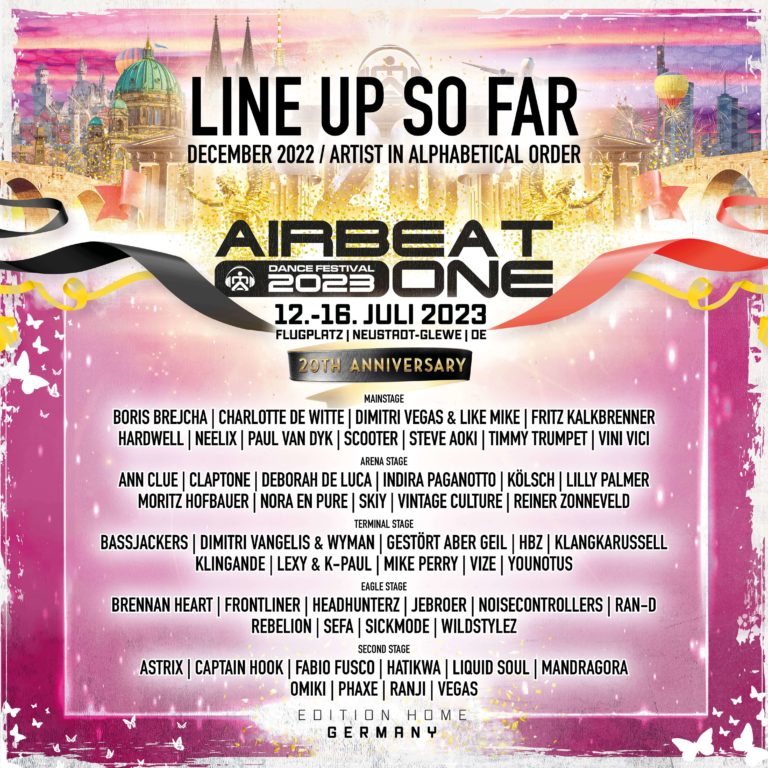 Airbeat One Festival 2023 | 12.- 16. JULY 2023 | Neustadt-Glewe