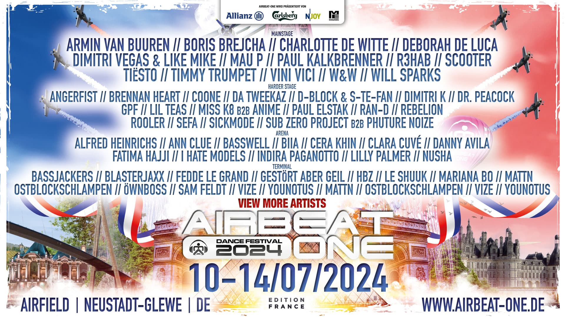 Airbeat One Festival 2024 | 10.- 14. JULY 2024 | Neustadt-Glewe